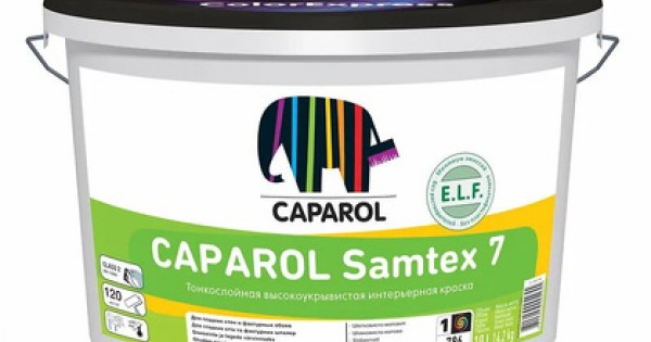 Краска поливинилацетатная в/д белая SAMTEX-7 Pro / Б-1 /10л.=14.2кг. /РБ